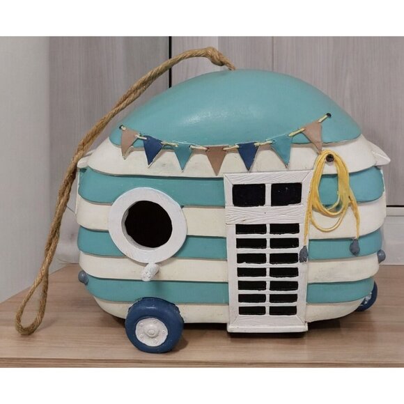 Unbranded | Accents | Vintageinspired Ceramic Camper Van Birdhouse ...